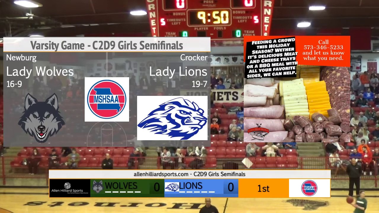 Newburg Lady Wolves vs Crocker Lady Lions - Class 2 District 9 ...
