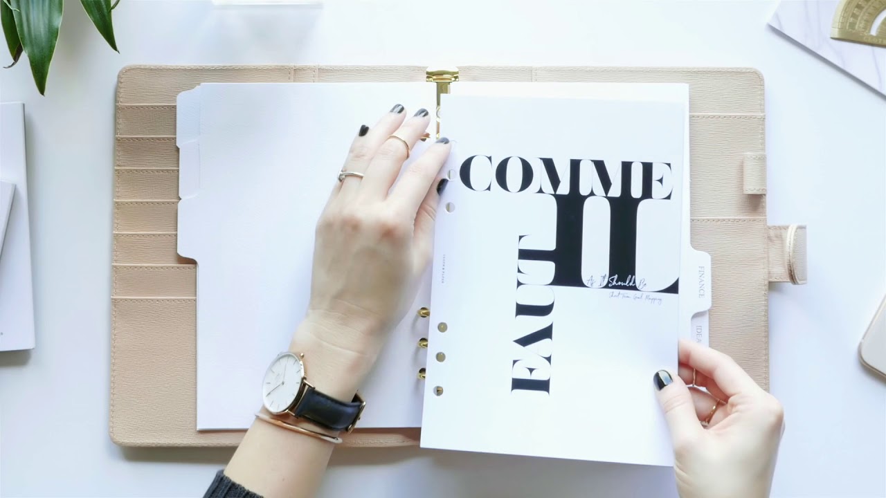 2018 Minimal Planner / Agenda Setup | CLOTH & PAPER - YouTube