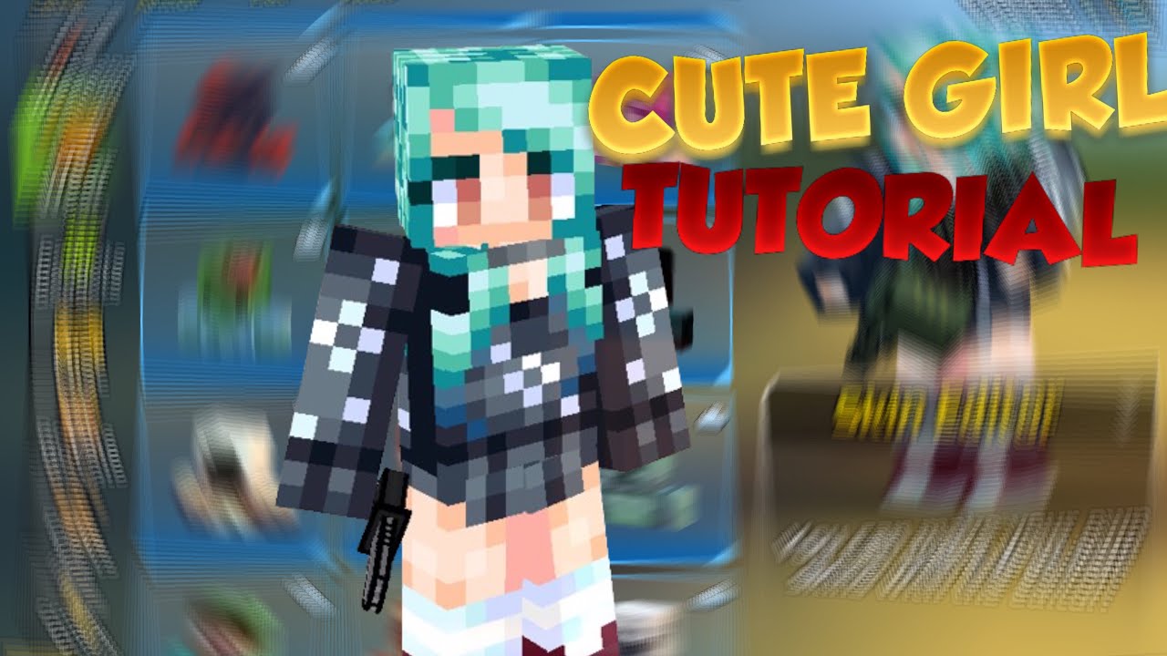 Pixel Gun 3D - Cute Girl Skin Tutorial! - YouTube