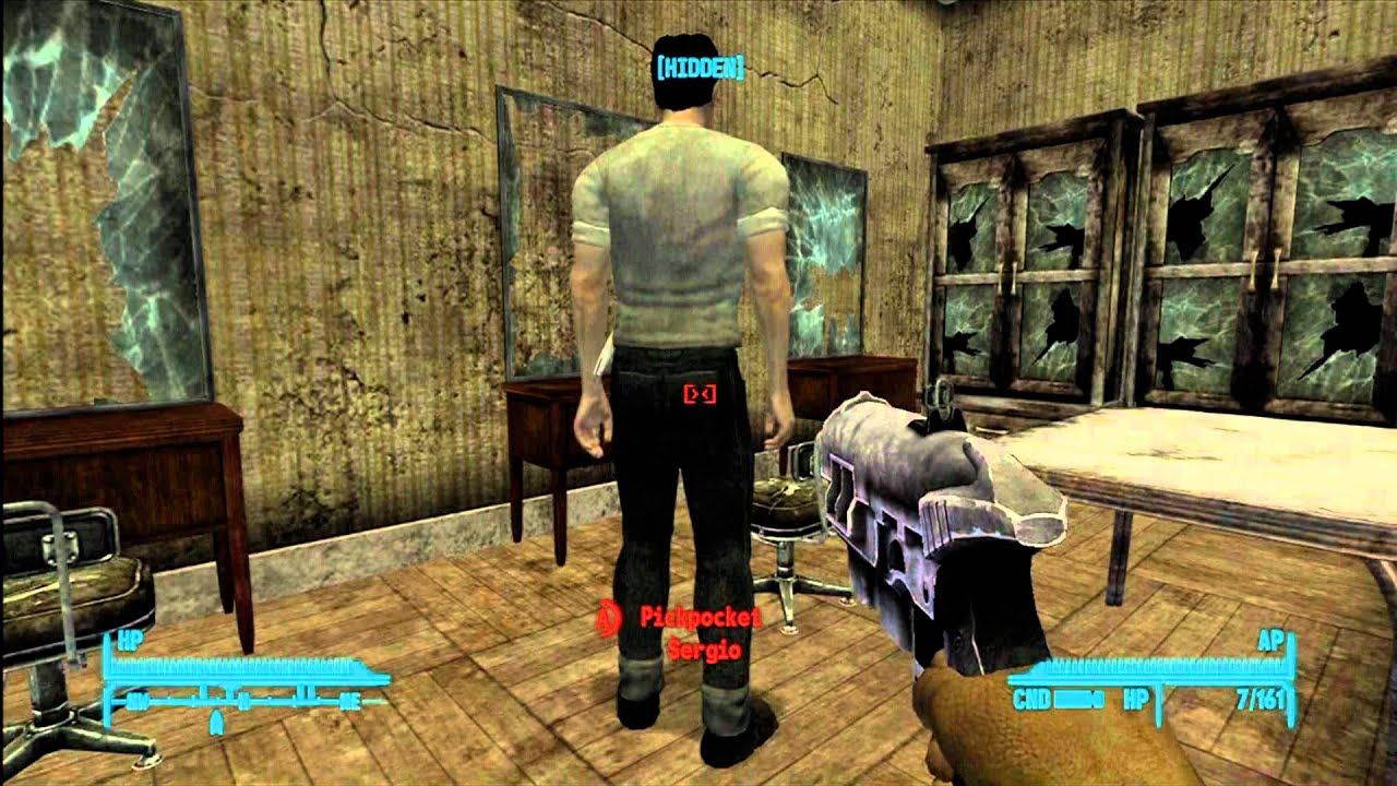 Fallout New Vegas Unique Weapon Figaro Straight Razor. - YouTube