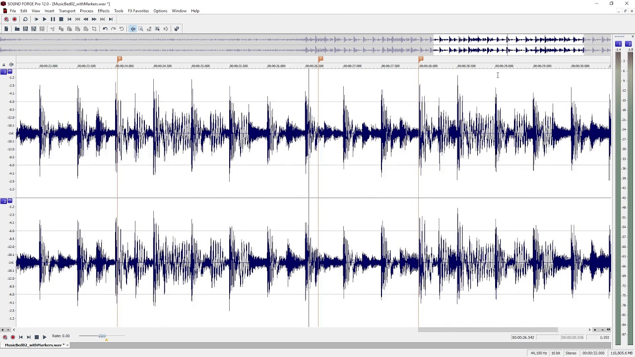 SOUND FORGE Pro 12 – Markers and regions Tutorial (2019) - YouTube