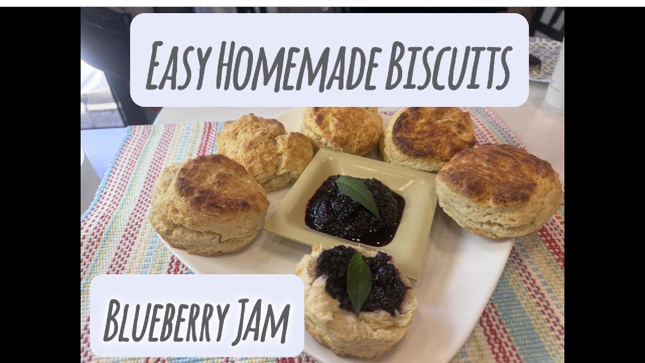 Homemade Biscuits I found the easiest recipe | Using my blueberries to ...