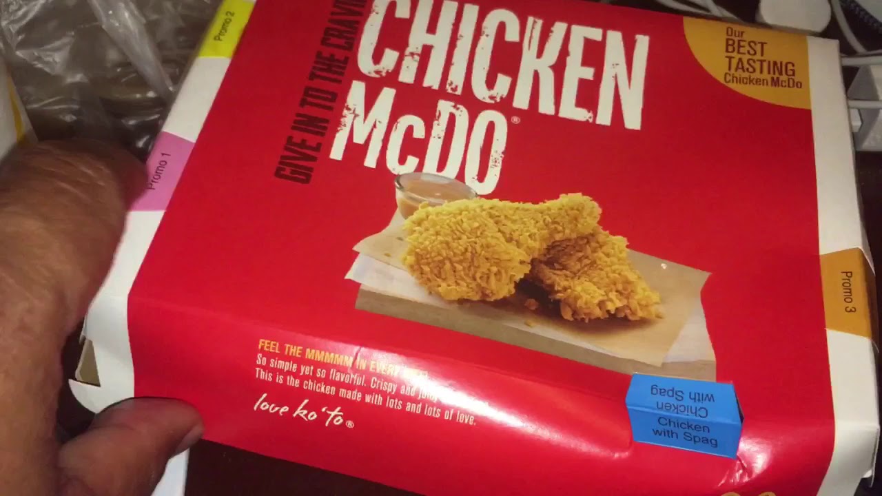 Eating fried chicken, spaghetti 🍝 and rice at McDonalds Vigan City 🌃 ...