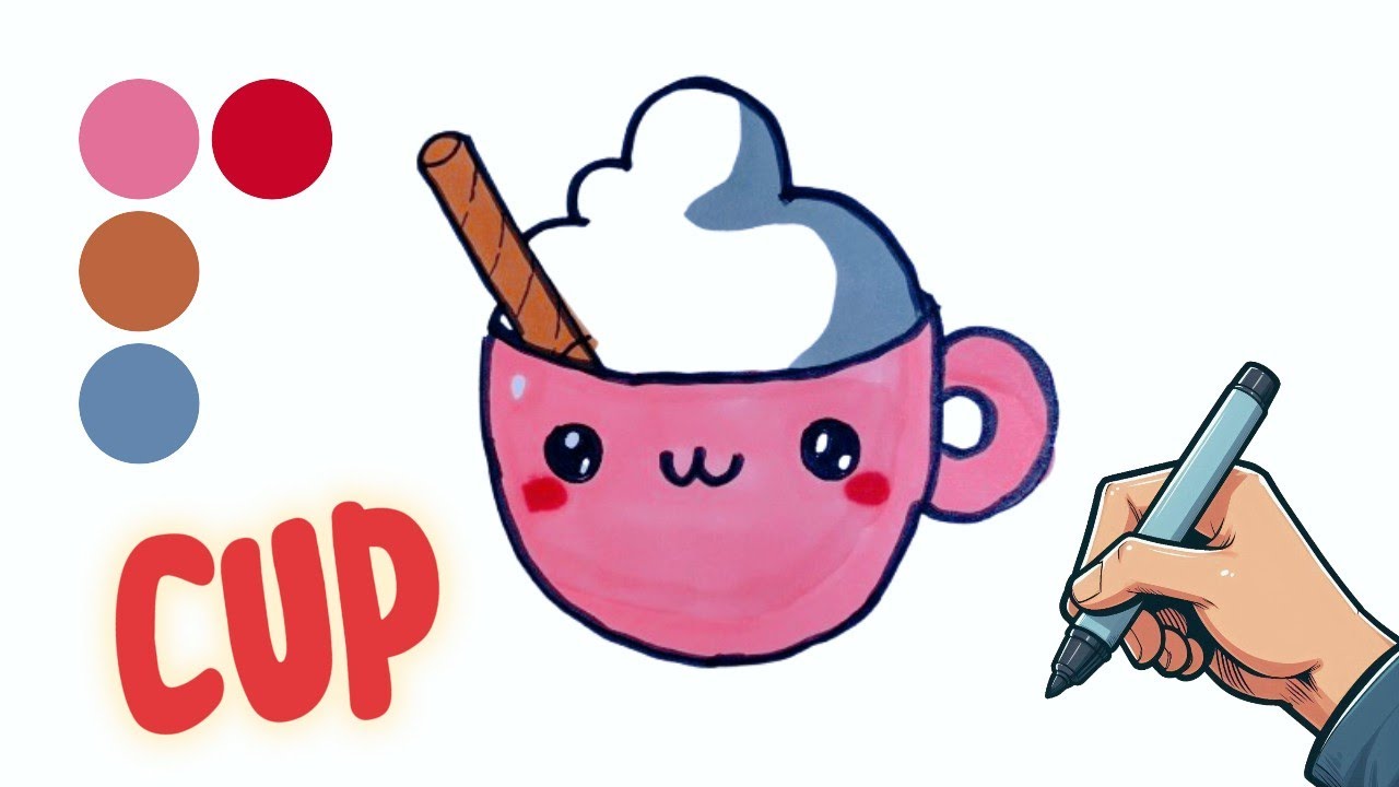 How to Draw a Cup - YouTube