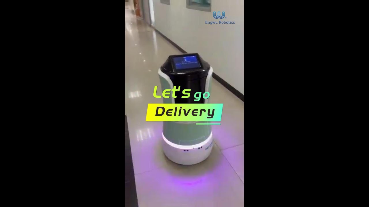 Jingwu Robotics Delivery Service Robot lands in one Thailand hospital - YouTube