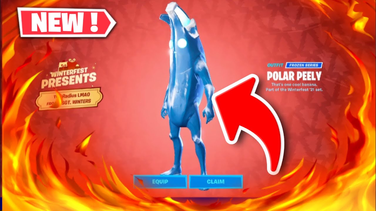 YOU CAN GET THE POLAR PEELY SKIN IN FORTNITE RIGHT NOW! - YouTube