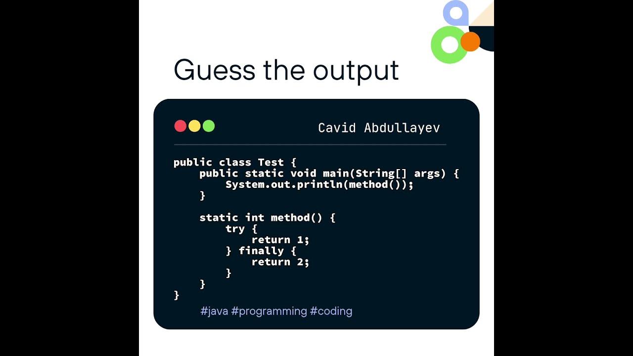 Guess the output #12 #java #coding - YouTube