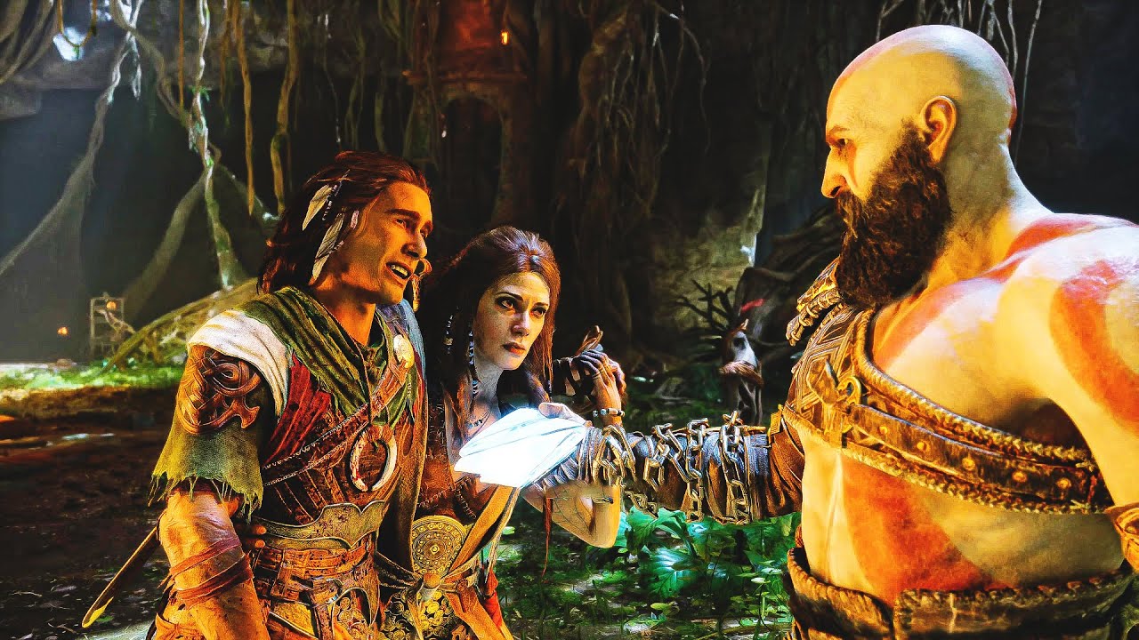 Freyr gives Kratos his boat Skidbladnir - God of War Ragnarök [4K 60FPS ...