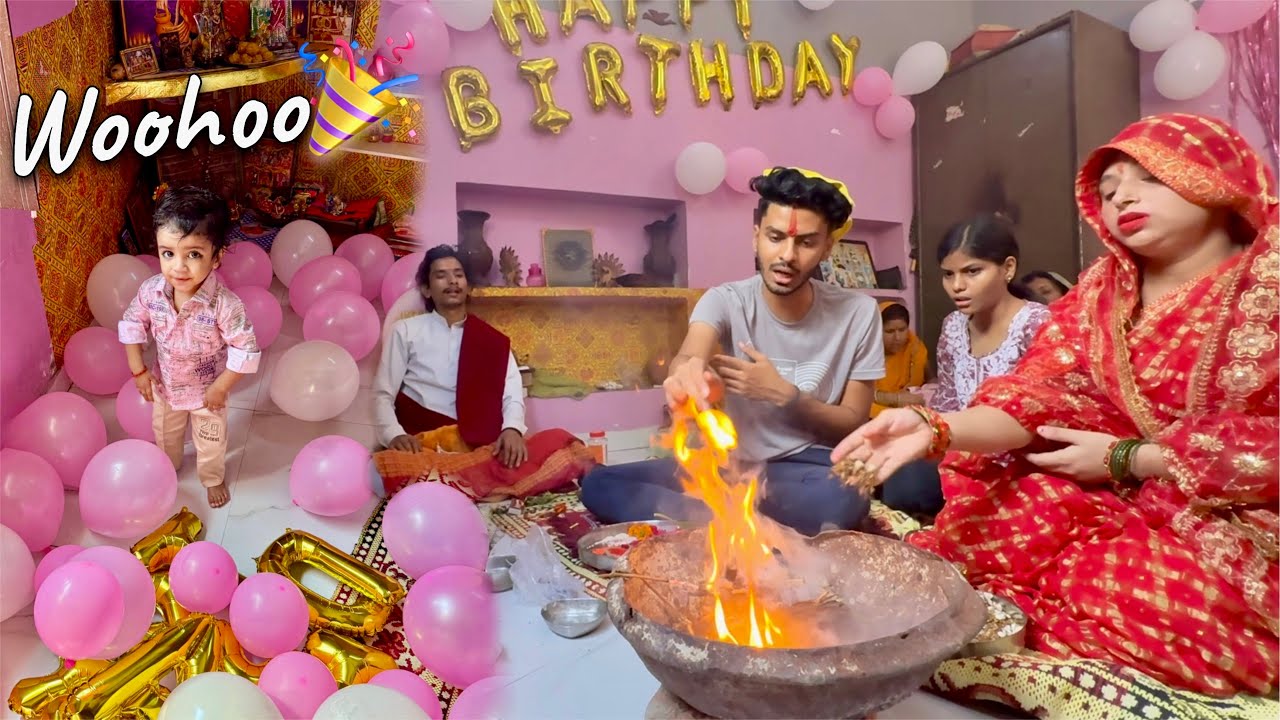 Vayam 2nd Birthday and Baby Girl Pooja Ceremony 🥳 - YouTube