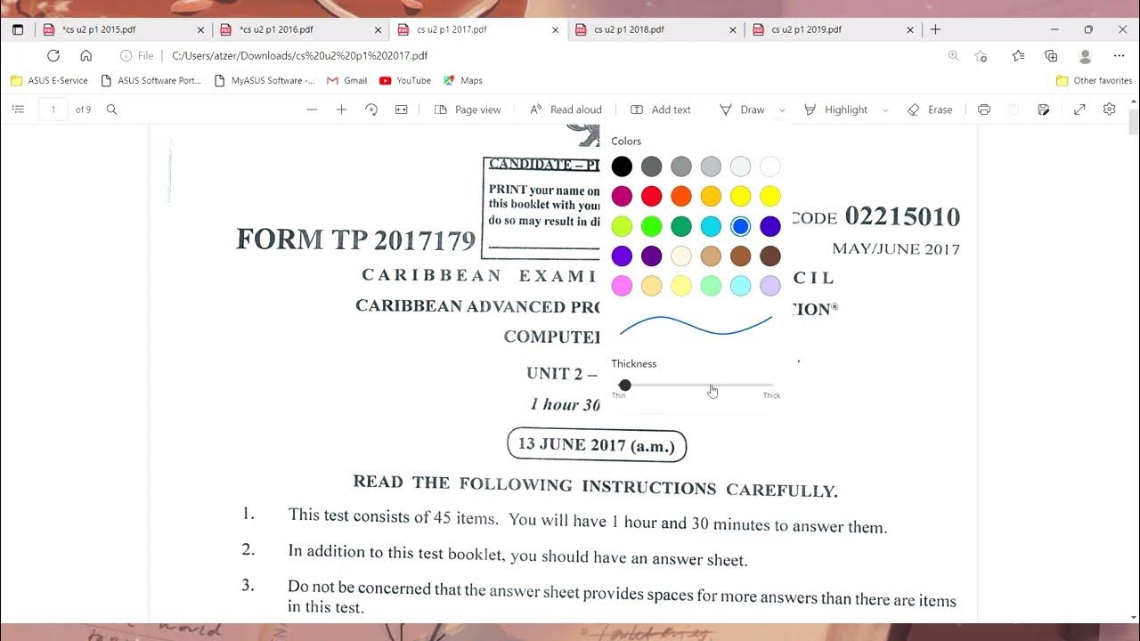 Cape Computer Science Unit 2 Paper 1 Solution 2015 to 2019 - YouTube