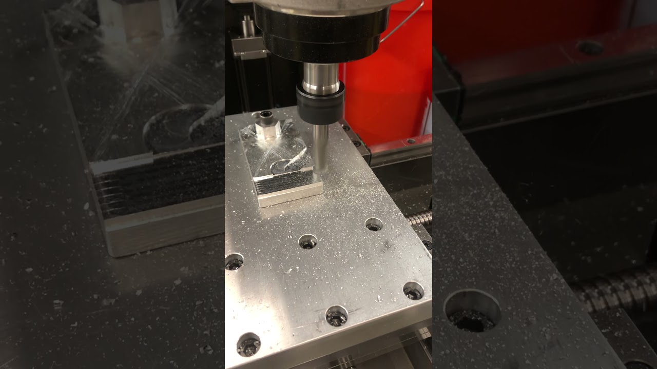 DIY CNC Facing passes - YouTube