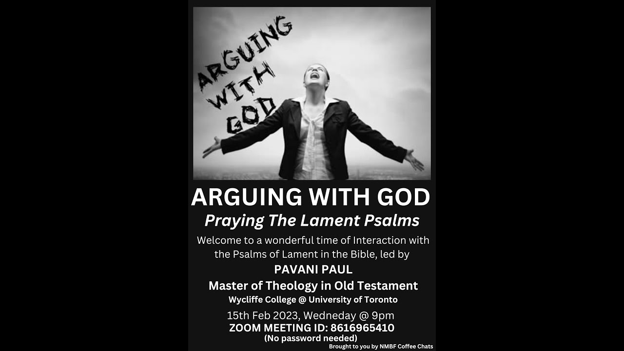 *ARGUING WITH GOD, Praying Laments in the Old Testament by Pavani Paul ...