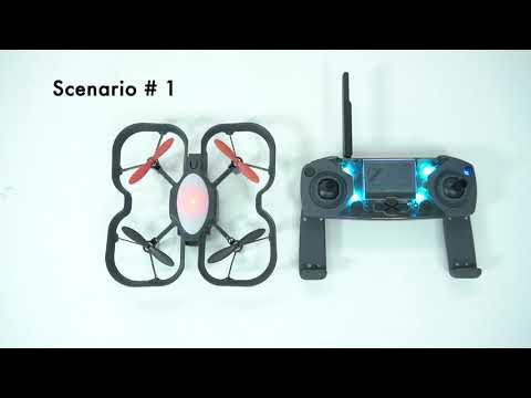 CoDrone EDU drone and controller LED states - YouTube