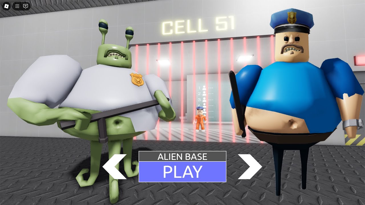 BARRY'S PRISON RUN! (OBBY) ALIEN BASE - All Items & All Bosses Unlocked ...