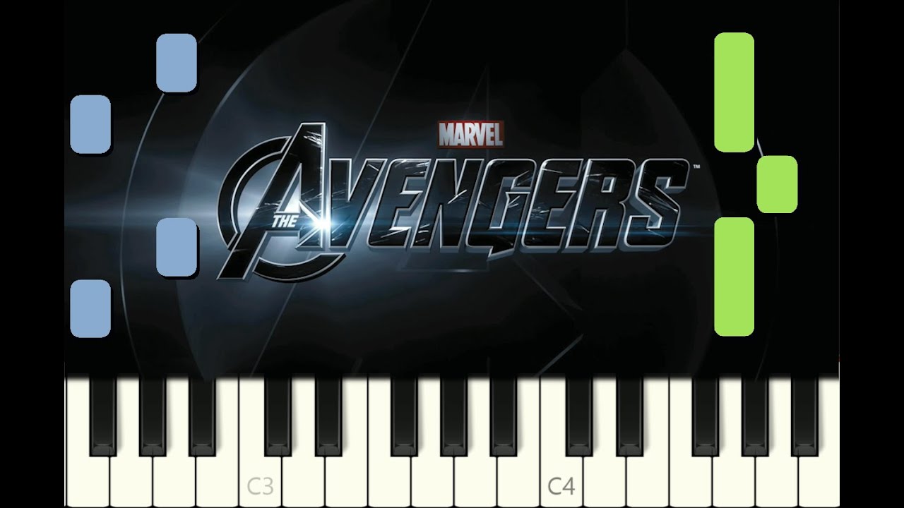 piano tutorial "AVENGERS" movies theme, MARVEL, 2012, with free sheet ...