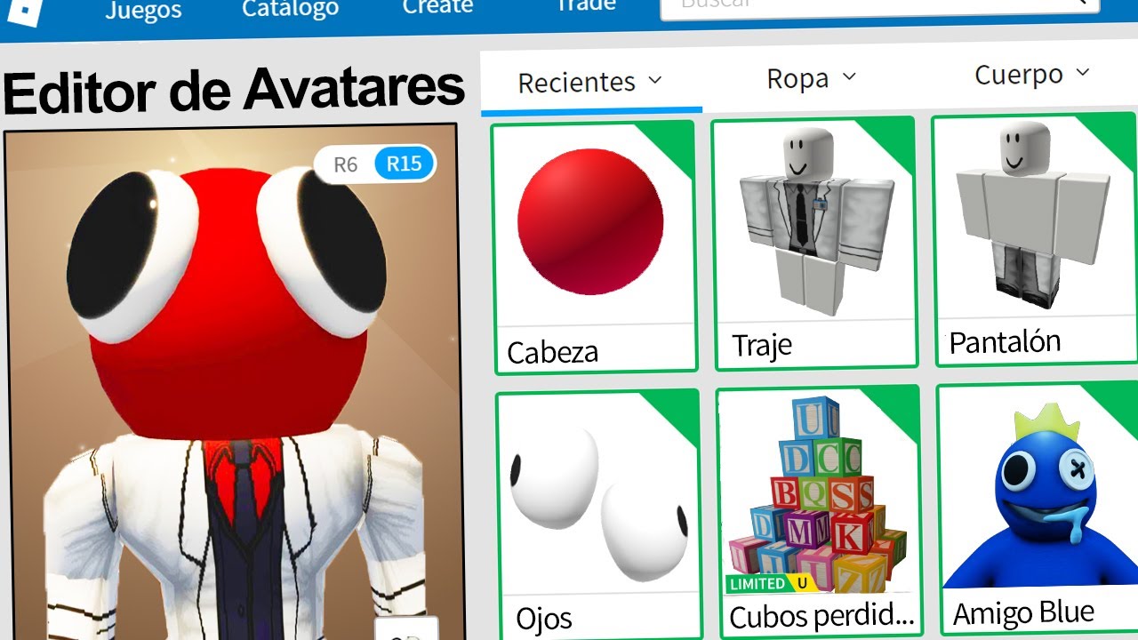 Creamos el PERFIL de RED (RAINBOW FRIENDS) en ROBLOX !! | Rovi23 Roblox ...