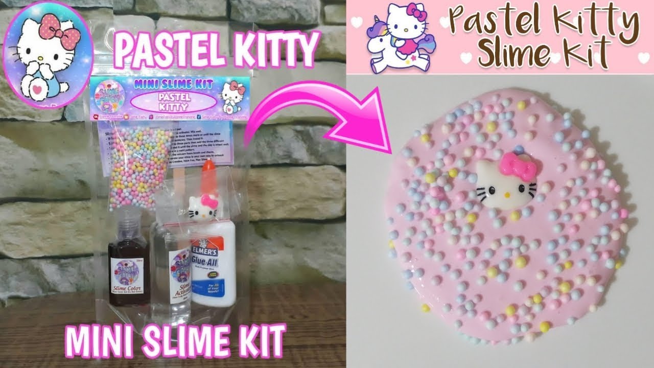 SLIME KIT REVIEW (Pastel Kitty Slime Kit) SLIME FAIRY || Lianne ...