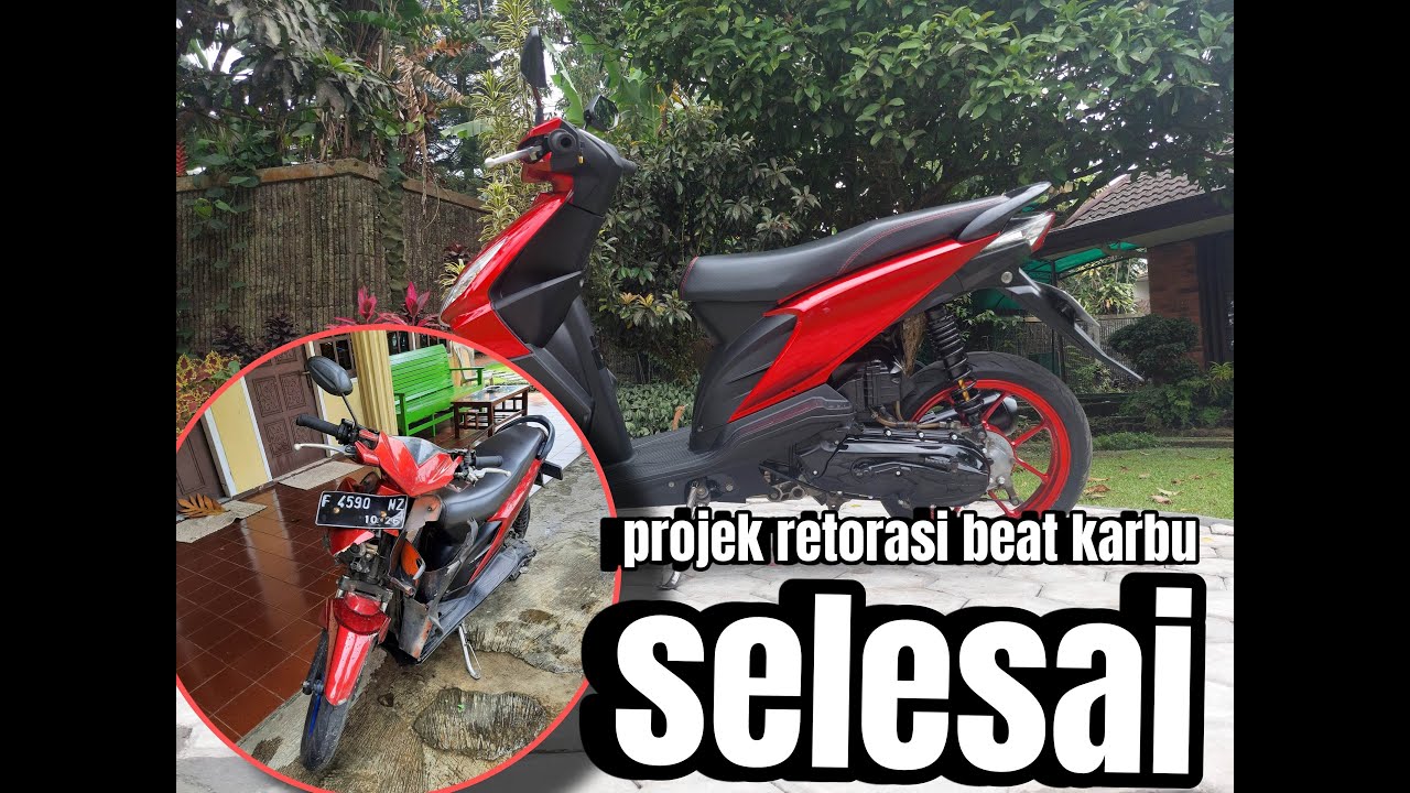 Restorasi honda beat karbu selesai - YouTube