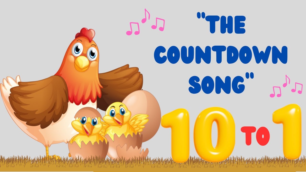 COUNTDOWN 10 TO 1 FOR KIDS, THE COUNTDOWN SONG/BACKWARD COUNTING FOR ...