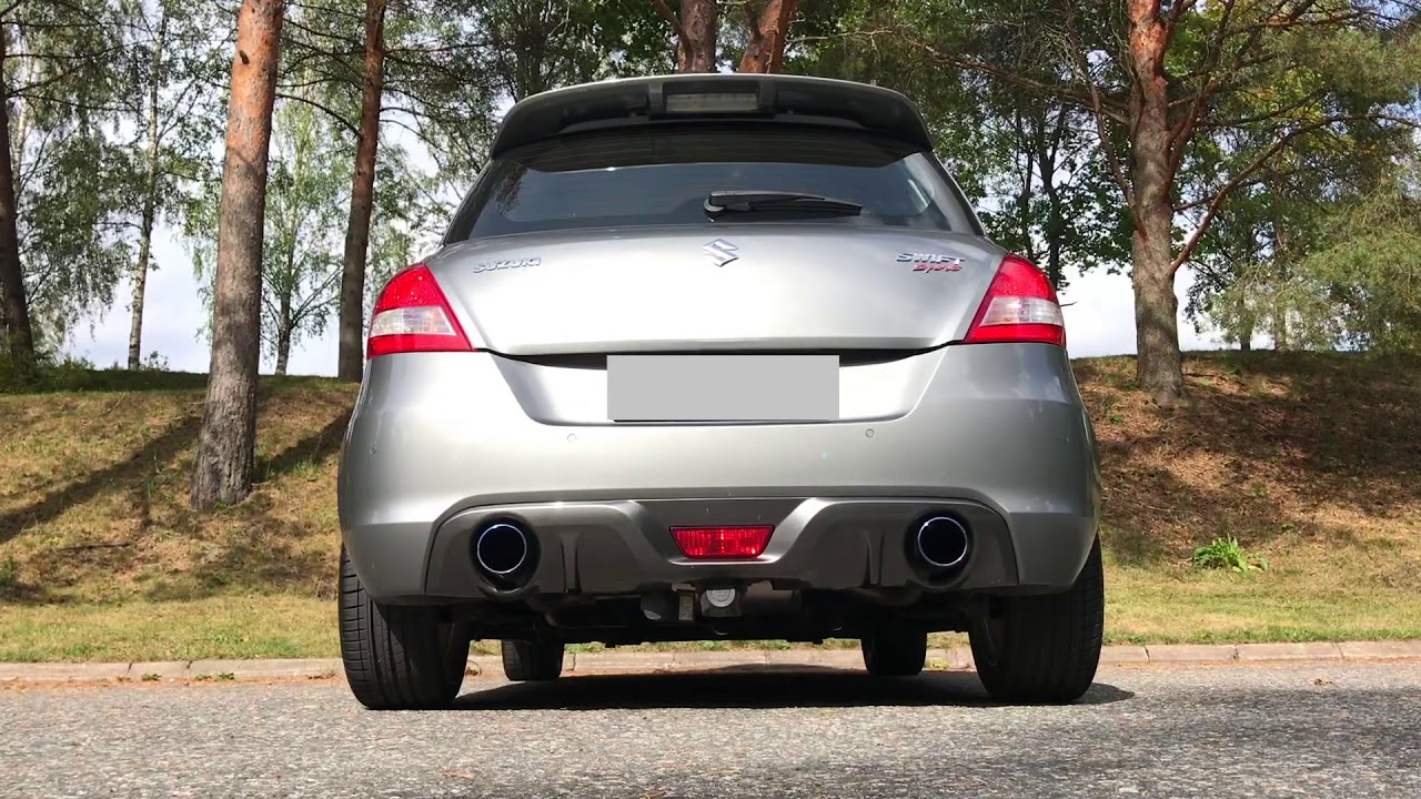 Suzuki Swift Sport MSE titanium muffler - YouTube