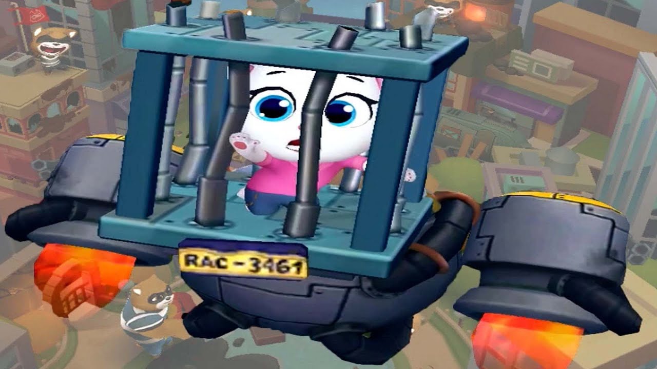 Tom Rescues Angela - Talking Tom Hero Dash - YouTube