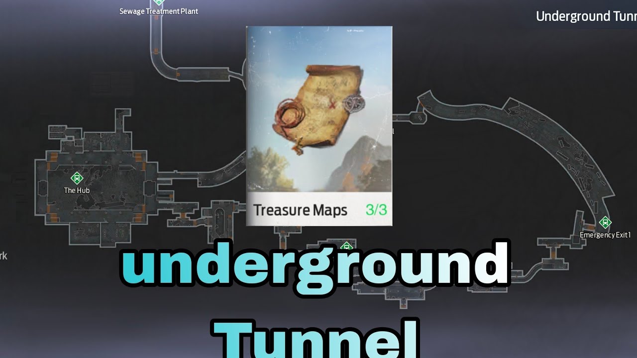 undawn underground tunnel treasure maps - YouTube