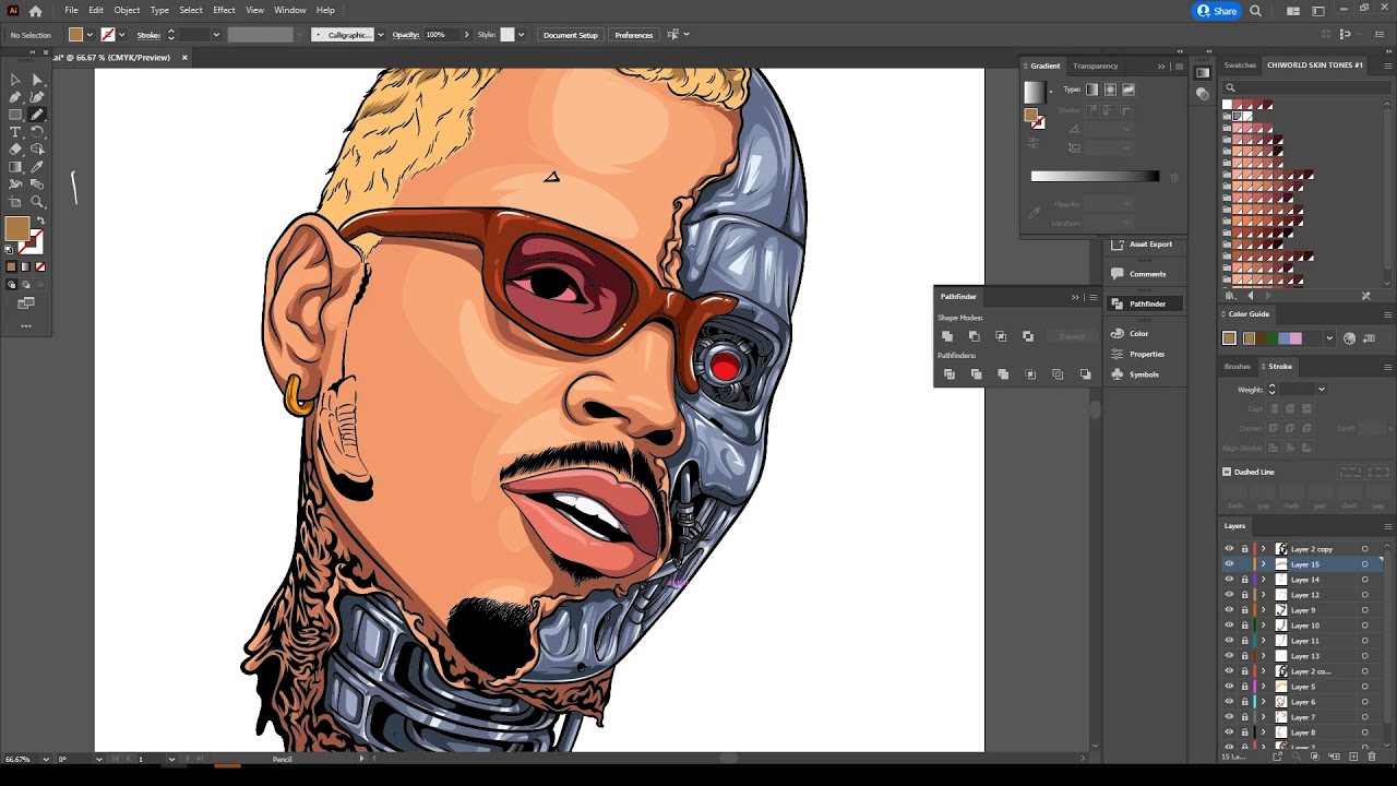 Freestyle Adobe Illustrator Chris Brown - YouTube
