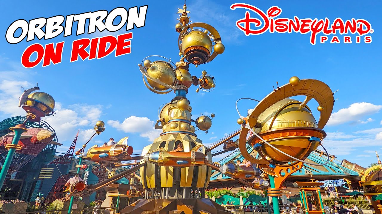 Orbitron On Ride in Discoveryland at Disneyland Paris [4K] (June 2023 ...