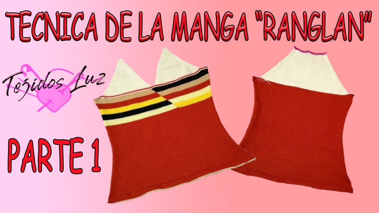 CHOMPA ESCOTE "V" CON LA TÉCNICA DE LA MANGA "RANGLAN" - YouTube