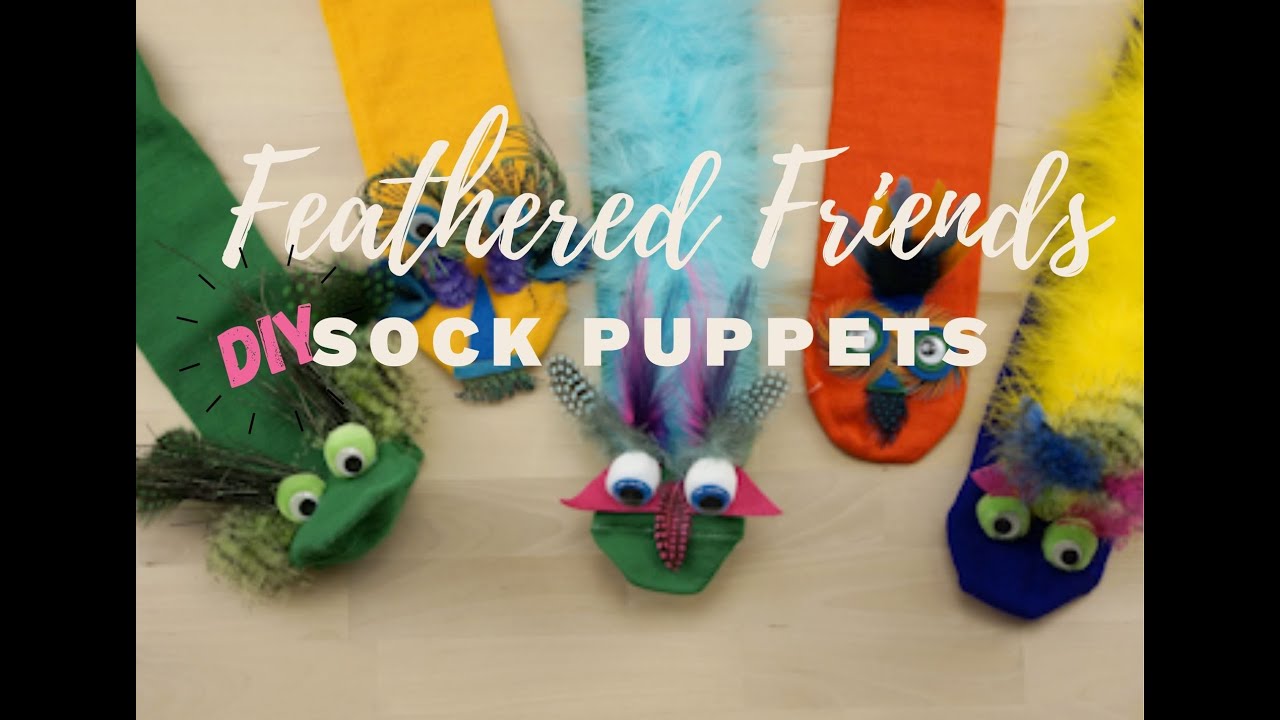 DIY Feathered Friend Sock Puppets! - YouTube