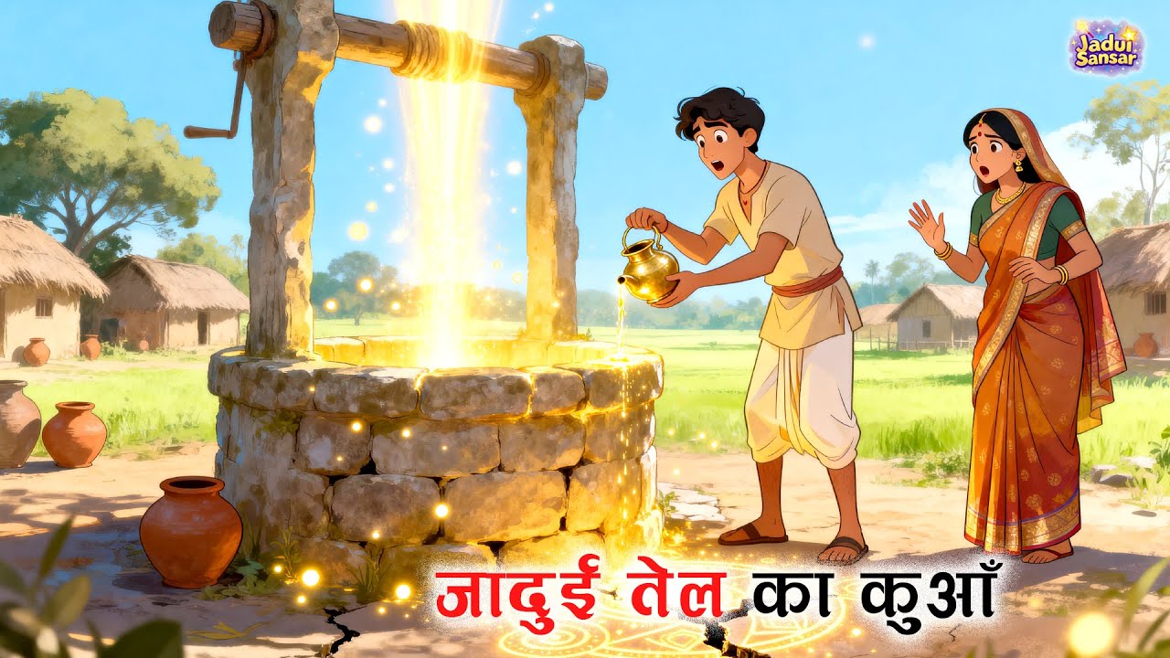 Jadui Tel ka Kua | रहस्यमयी जादुई तेल की कहानी | Hindi Cartoon Story ...