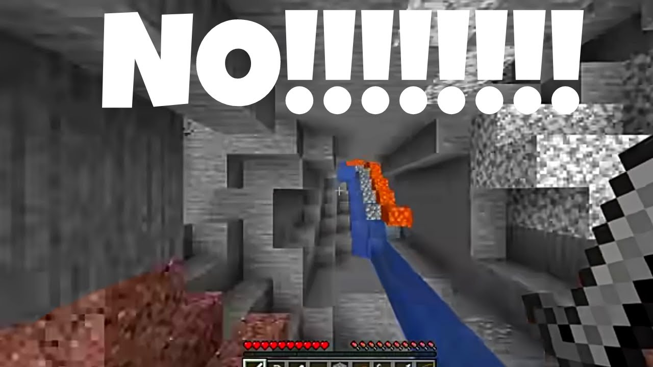 Minecraft But If I Take Fall Damage The Video Ends! - YouTube