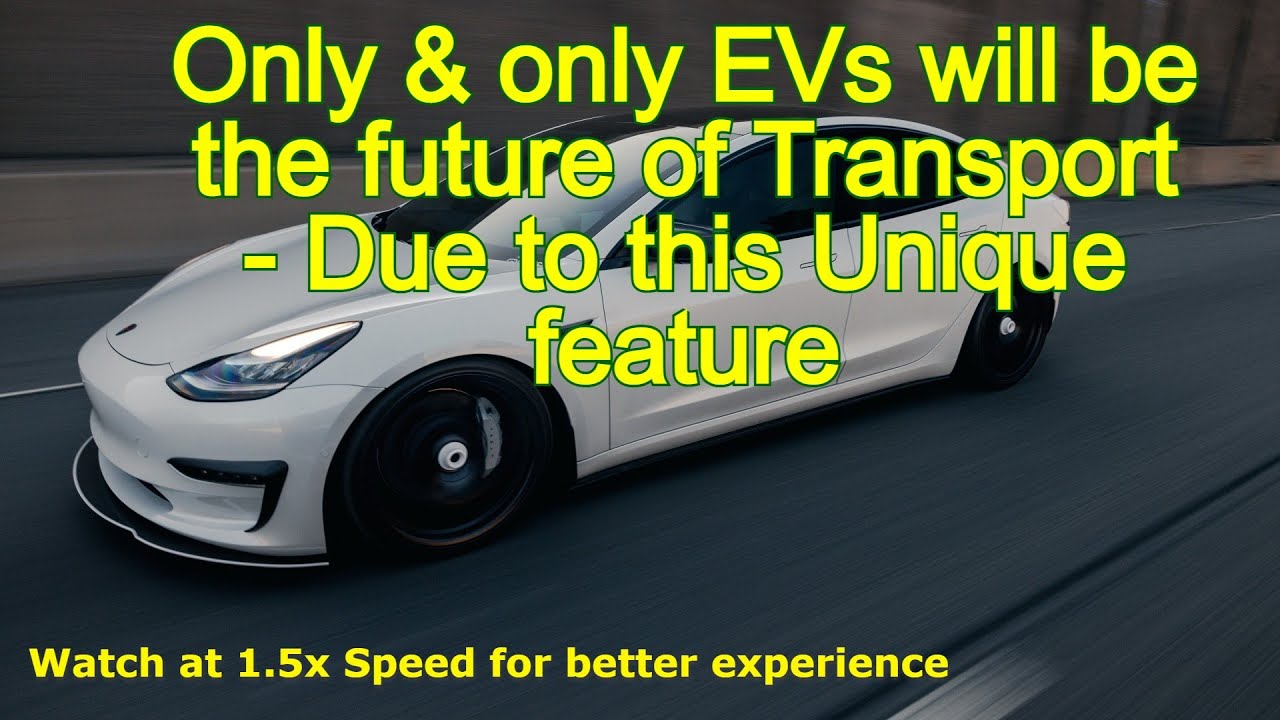 EVs the indisputable future of Transport. Why? Let's see. Watch at 1.5x for better experience ...