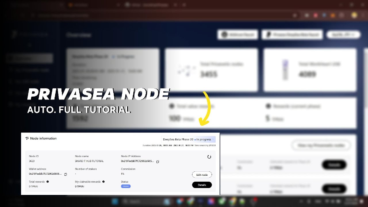 How to easy use script running NODE PRIVASE #node #privasea - YouTube