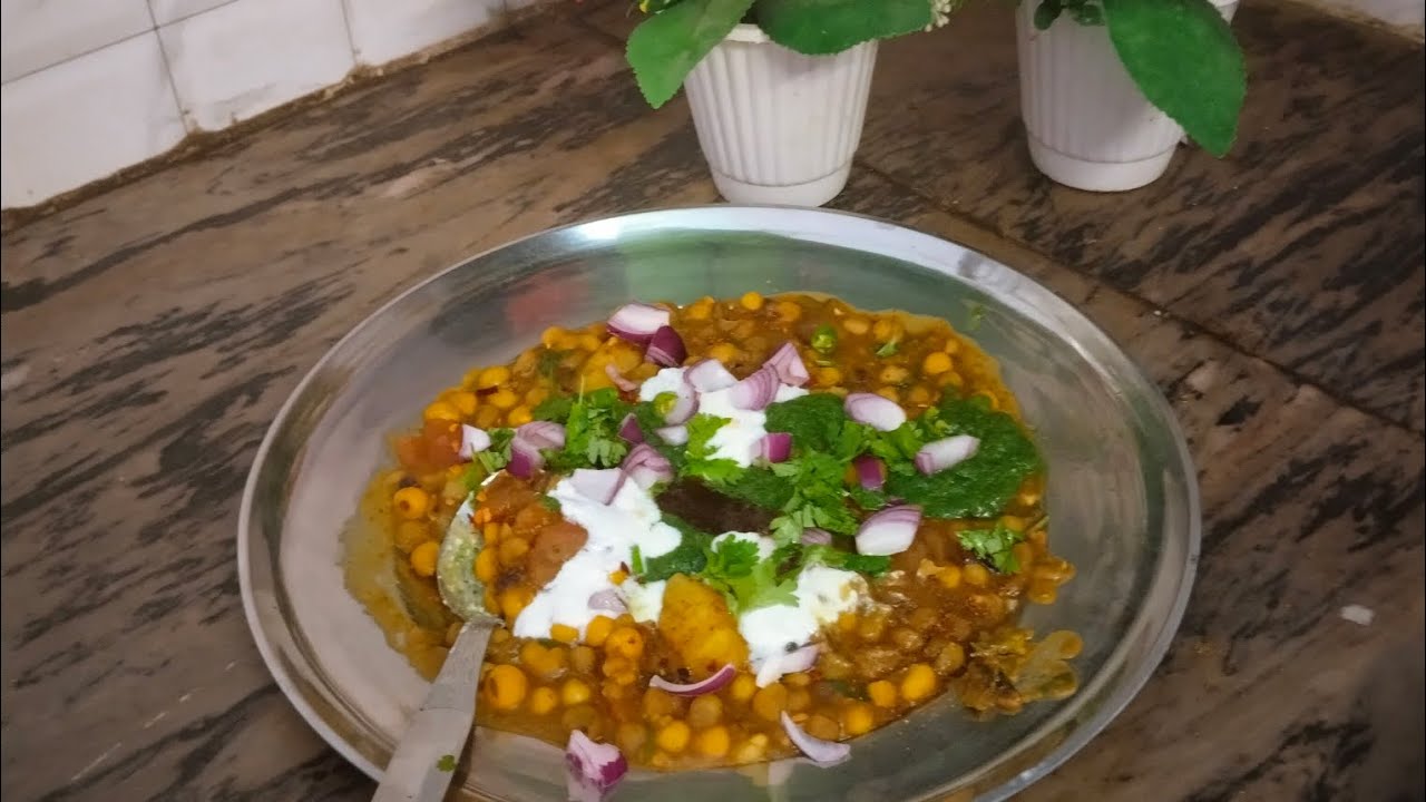 दिल्ली की फेमस रगड़ा चाट मटर रगड़ा चाट की रेसिपी Ragdha Chaat recipe ...