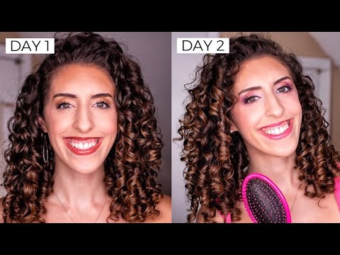 SIDE TO SIDE BRUSH STYLING TECHNIQUE: Curly Hair Routine for Ultra ...
