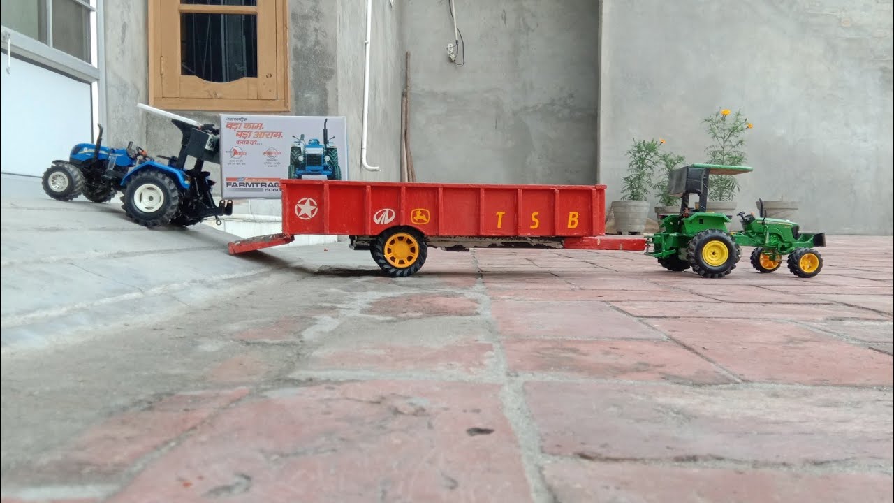 New farmtrac 6060 model/ gobind model maker/unloading - YouTube