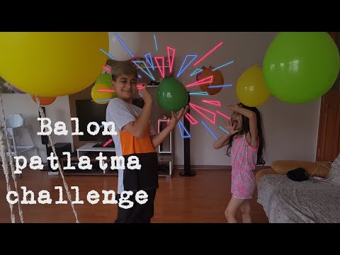 Balon patlatma challenge. Balon patlatma videosu.