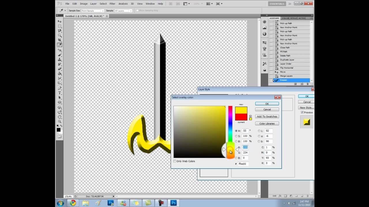 Photoshop Tutorial - How to make a Sword - YouTube