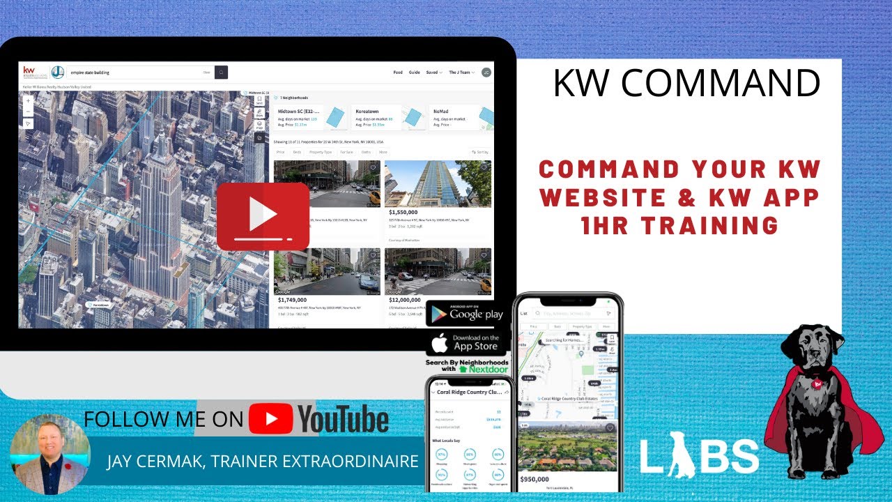 Command your KW site and App - YouTube