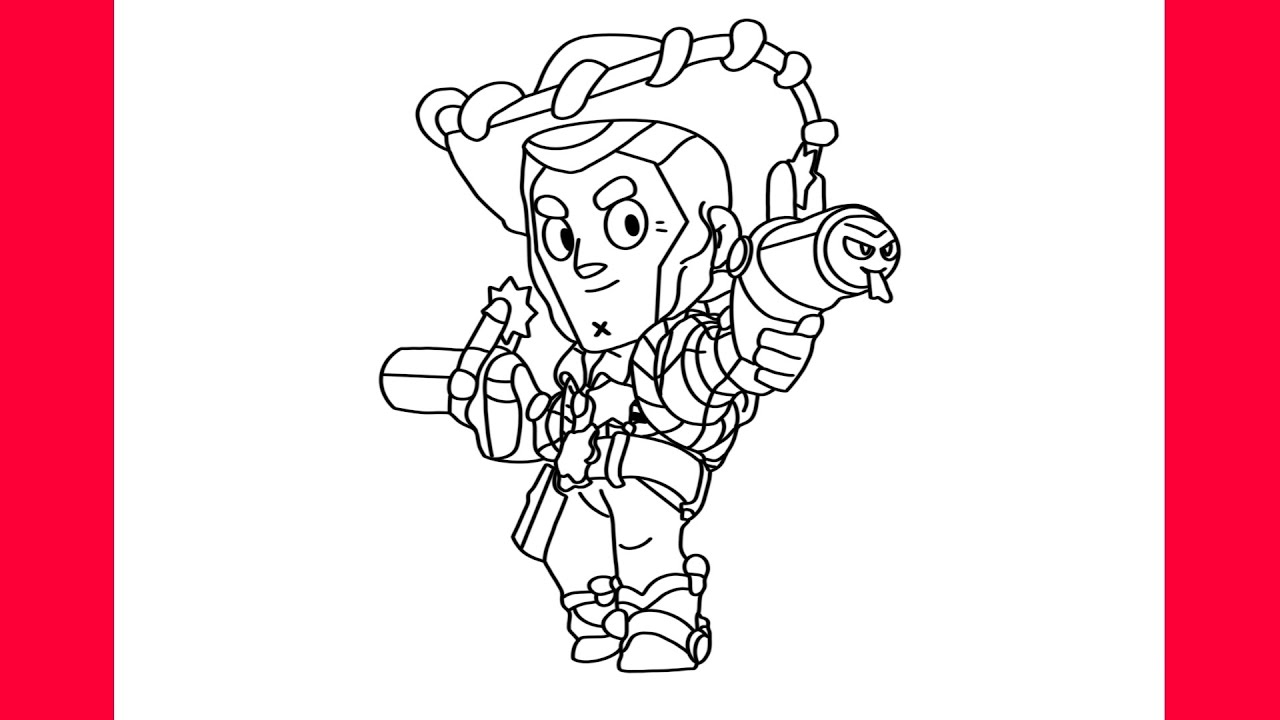 COMO DESENHAR BRAWLER COLT WOODY DO BRAWL STARS - YouTube