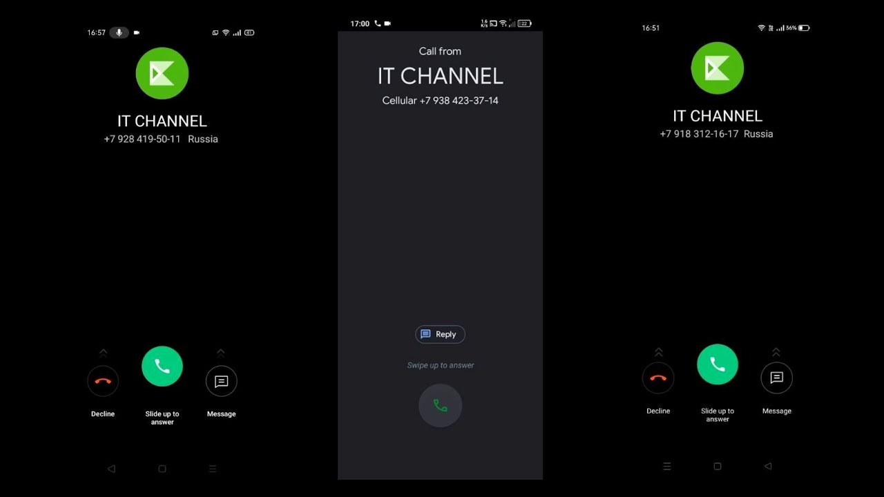 Oppo vs Realme vs TCL Incoming Call (Screen Video) - YouTube