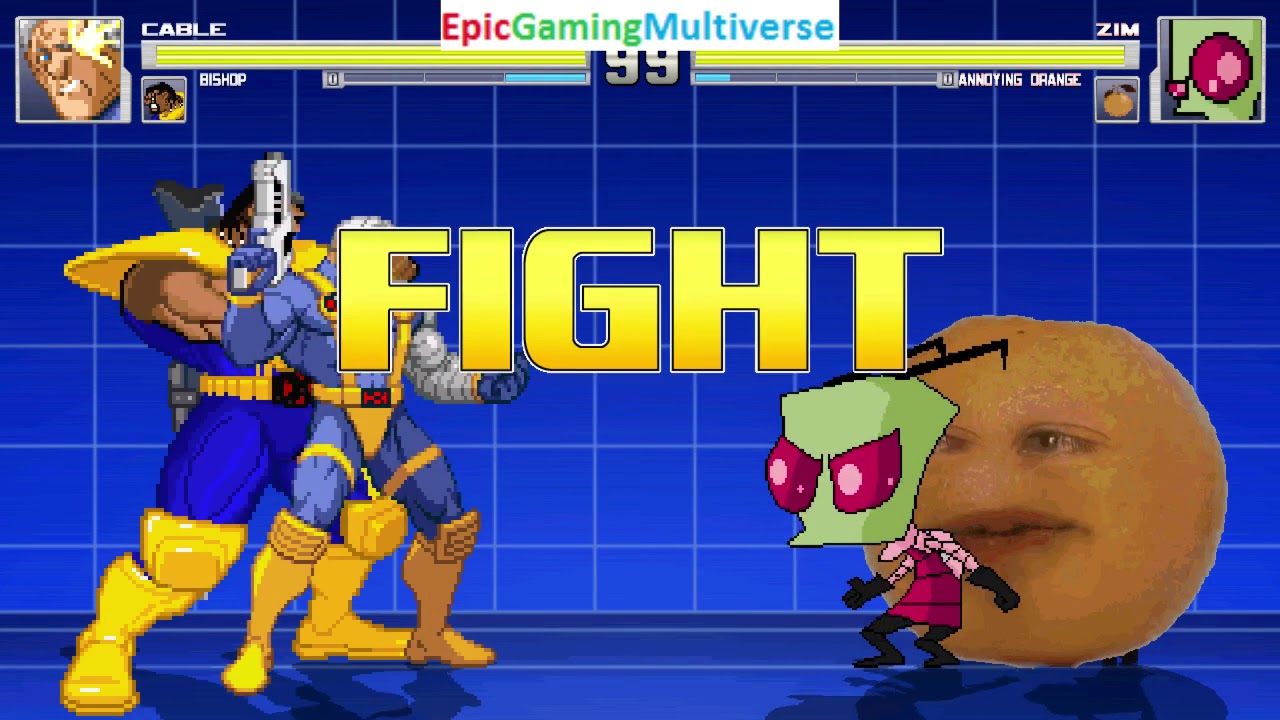 Cable And Bishop VS Invader Zim The Alien And Annoying Orange In A ...