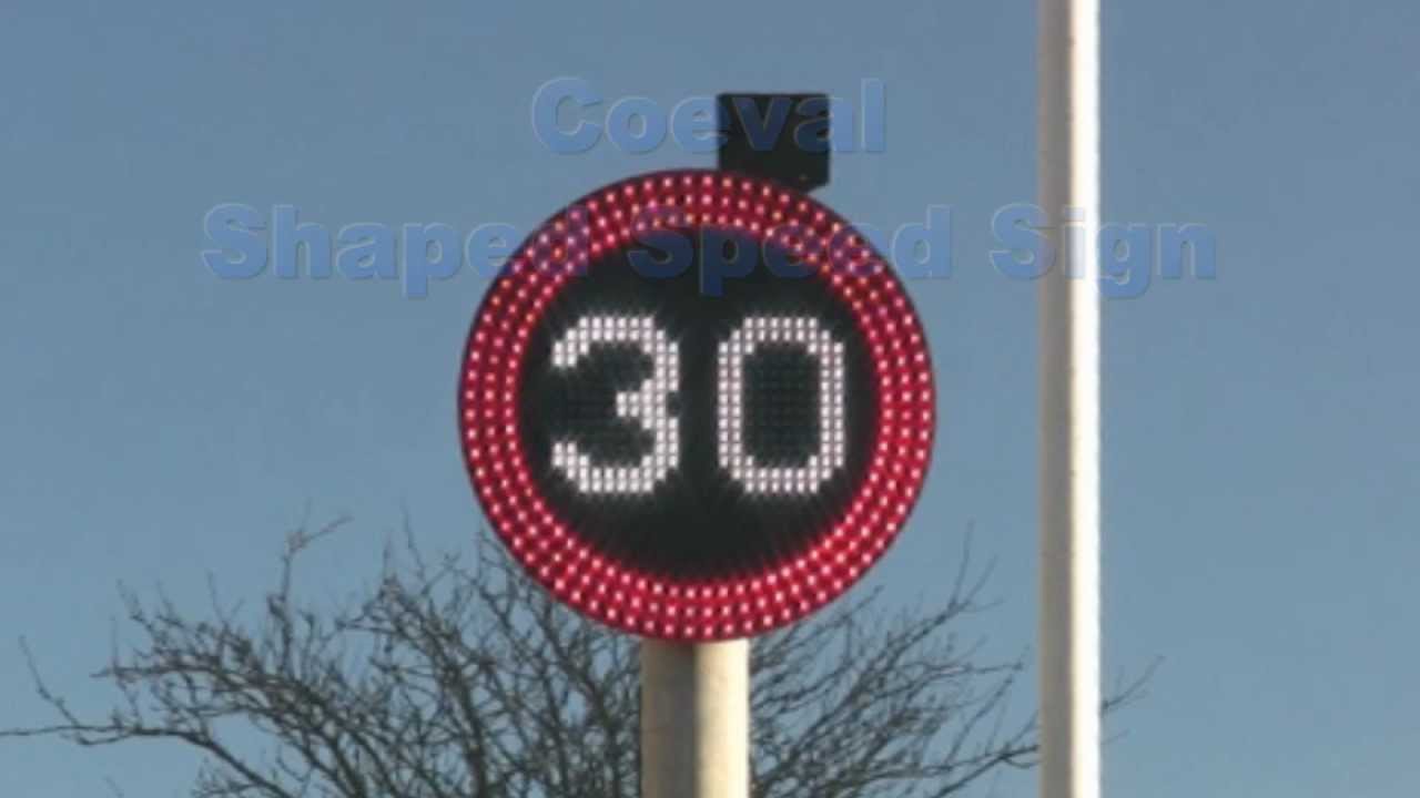 Shaped LED Road Safety Sign Manufactured by Coeval - YouTube