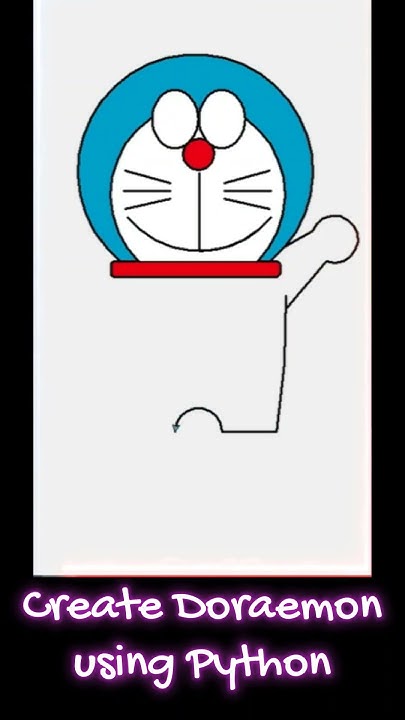 Draw Doraemon Using Python Turtle Project Guru Programming Coding Python Learnpython