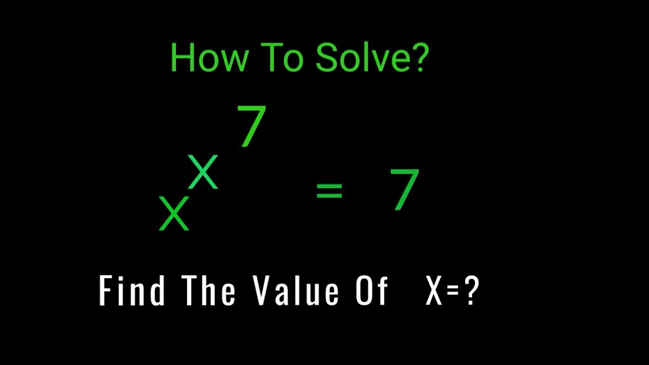 What Is The Value Of X In This Problem | Algebra Math Problem Solve ...