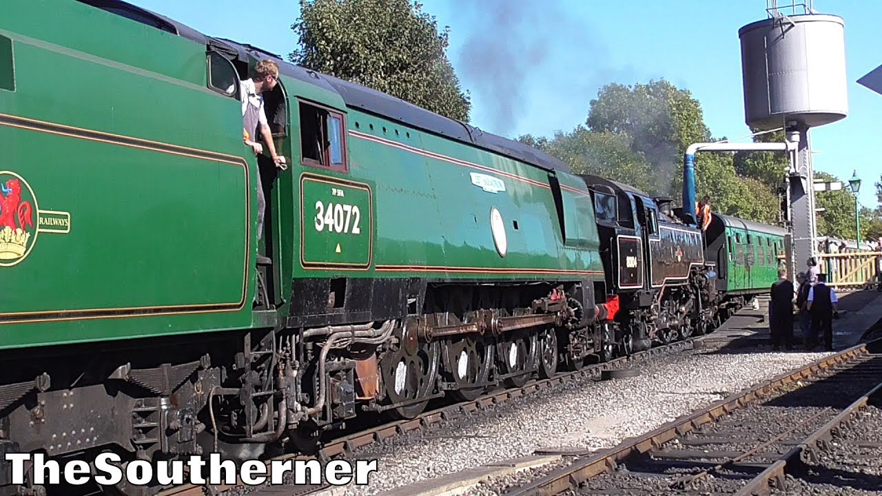 34072 "257 Squadron" returns to public service on the Swanage Railway ...
