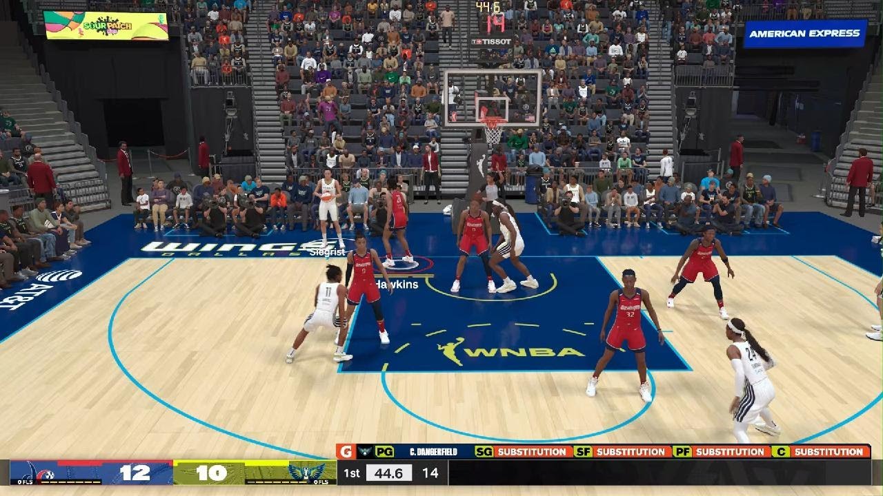 NBA 2K24 WNBA Wings vs Mystics - YouTube
