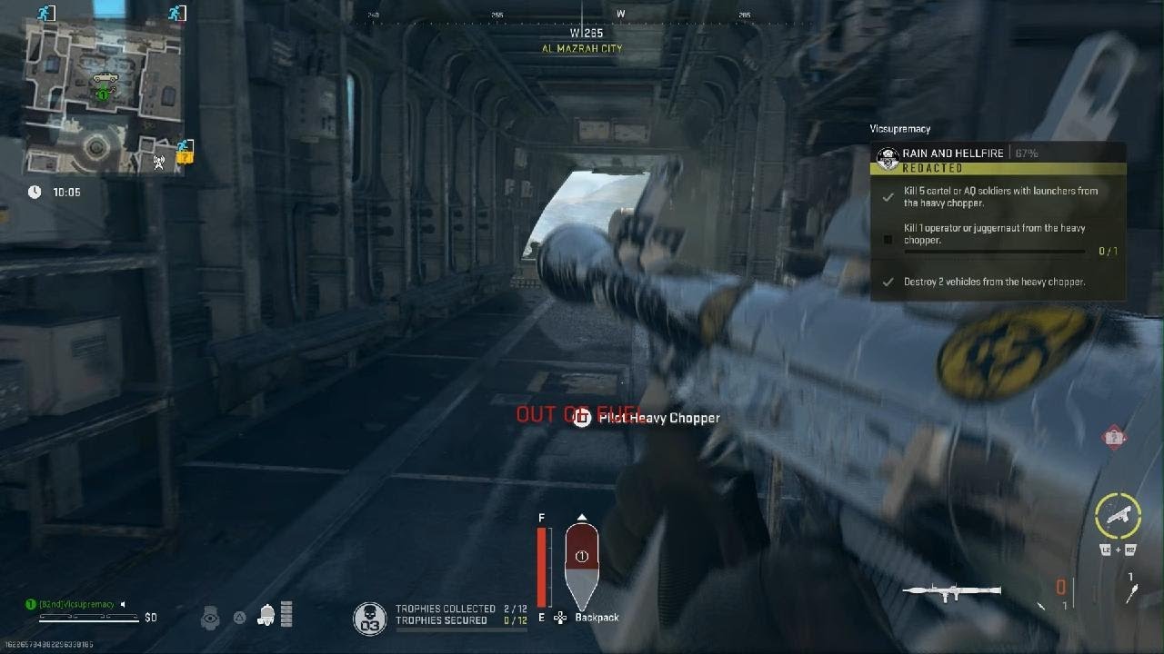 DMZ Launcher Kills From The Heavy Chopper Solo No Fuel Needed - YouTube
