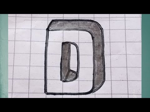 "Mastering 3D Letter D Drawing: From Sketch to Realism" - YouTube